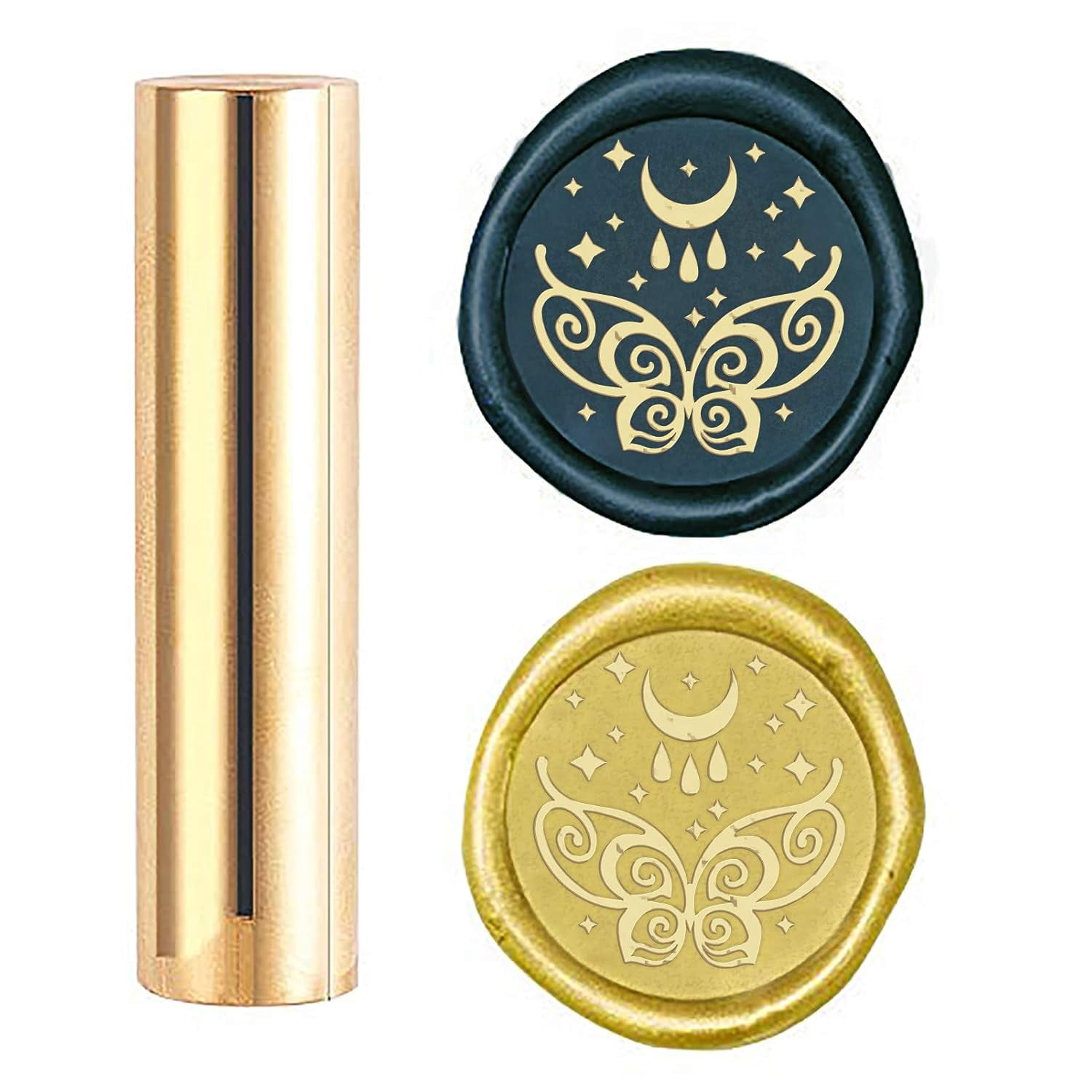 1PC Wax Seal Stamp Butterfly Metal Sealing Wax Stamps Flower Mini Brass ...