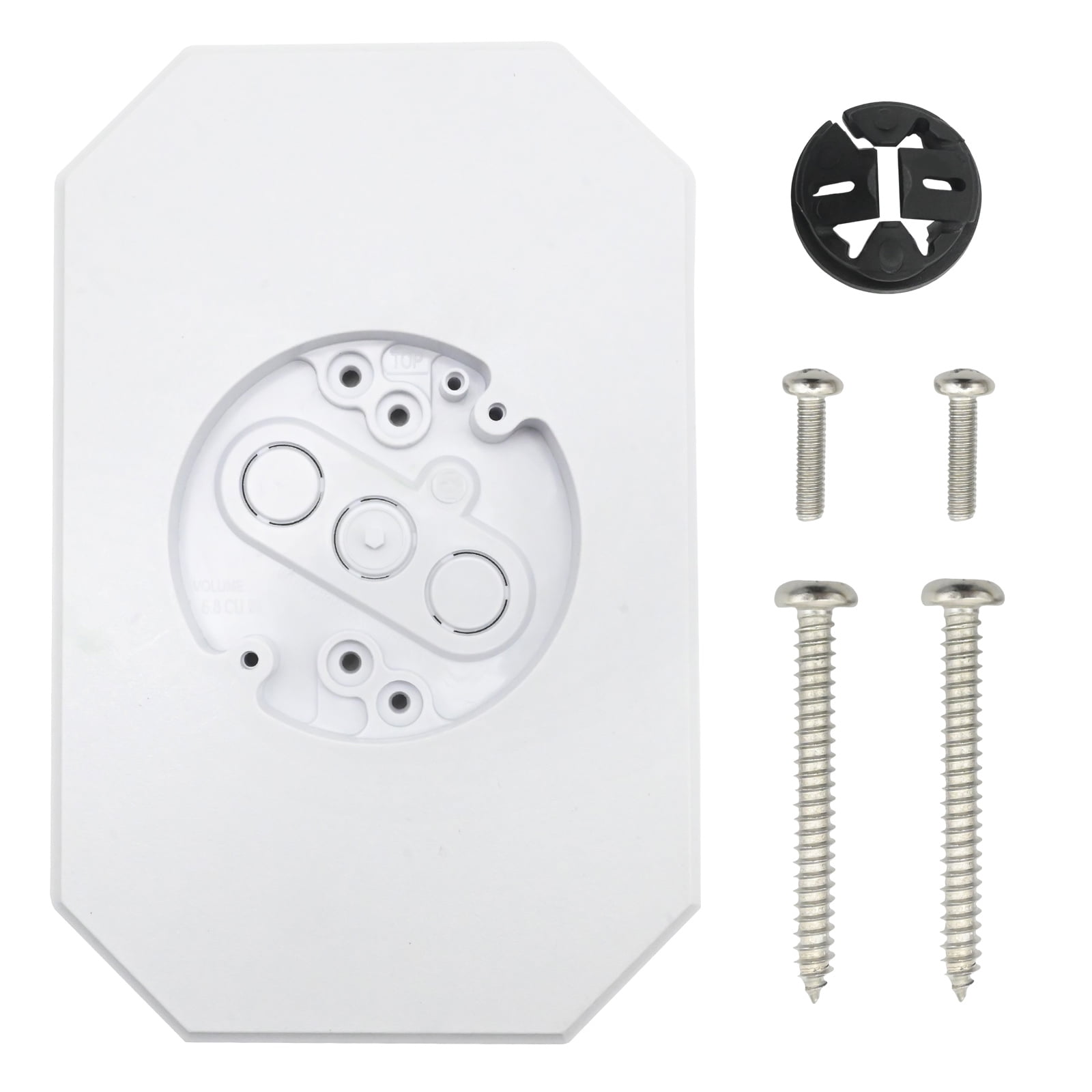 1PC White Outdoor Light Mounting Block, Siding Mounting Kit with Built ...