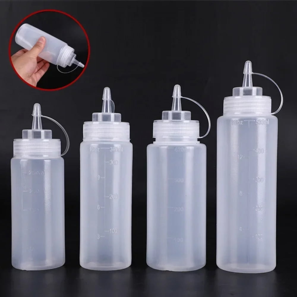 1PC White Plastic Squeeze Bottle With Cap Dispenser Bottle Bread ...