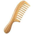 1PC Wide Tooth Sandalwood Comb Anti-static Wooden Comb Household Hair ...