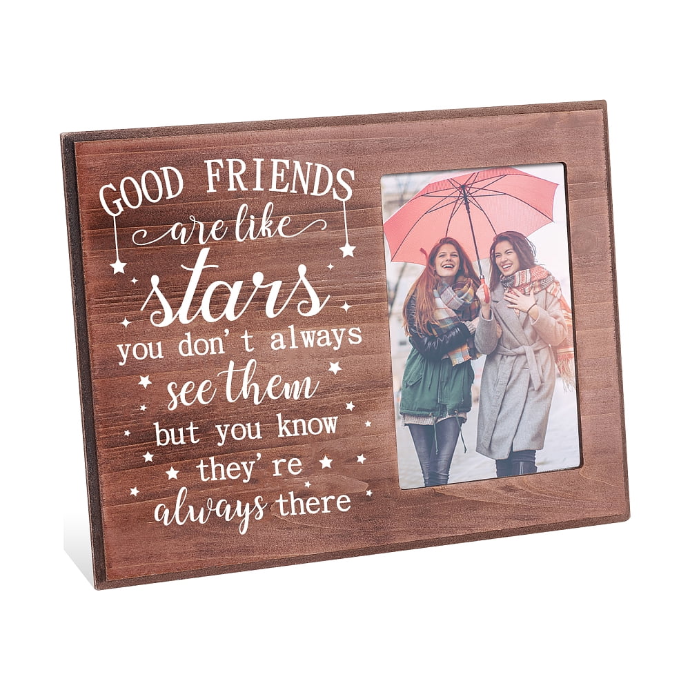 1PC Wooden Good Friend Picture Frame 10x15cm Unique BFF Birthday Photo ...