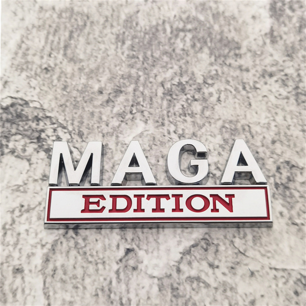 1PC Word MAGA Edition 3D Letter Universal Emblem Badge Sticker Name ...