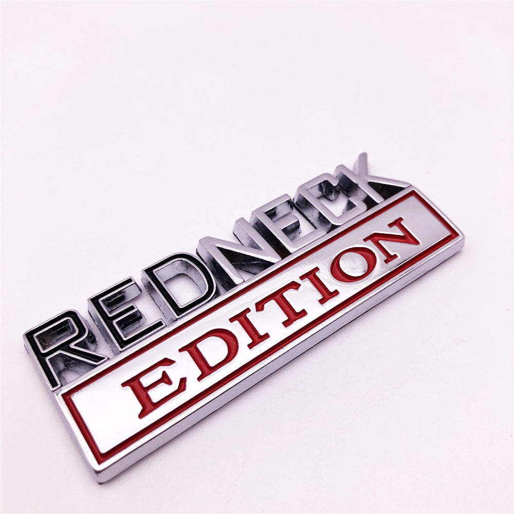 1PC Word Redneck Edition Car Truck Fender Door Side 3D Letter Name ...