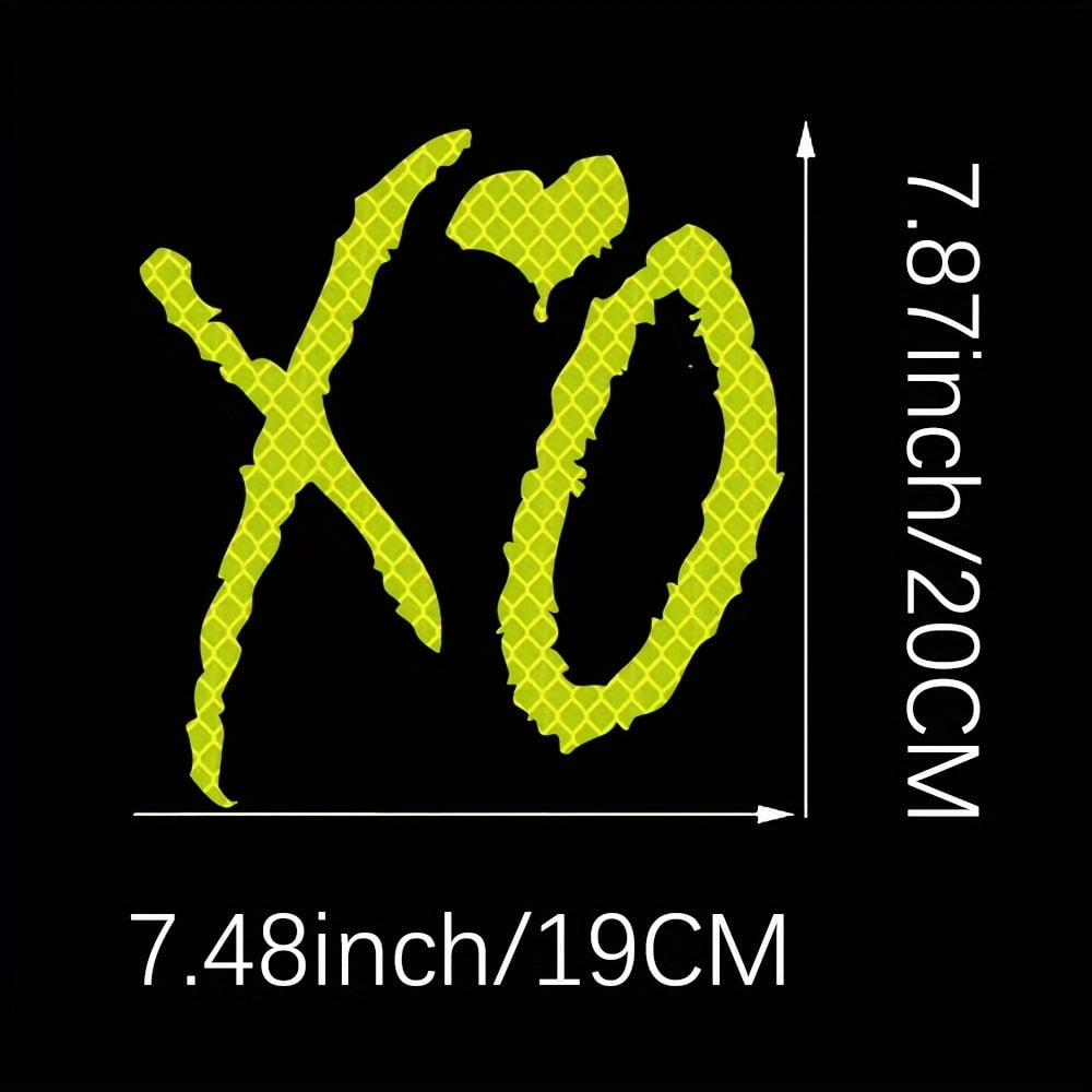 1PC XO Reflective Safety Warning Signs Car Stickers Waterproof Auto ...