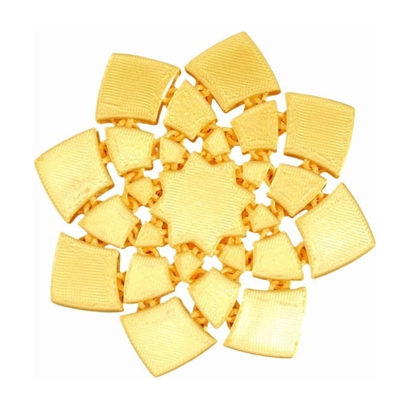 1PC Yellow 9.5CM 3D printed movable snowflake-shaped coasters - Walmart.com