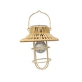 1PC Yellow Minibee Hand Woven Rattan Solar LED Outdoor Lights Ambient ...