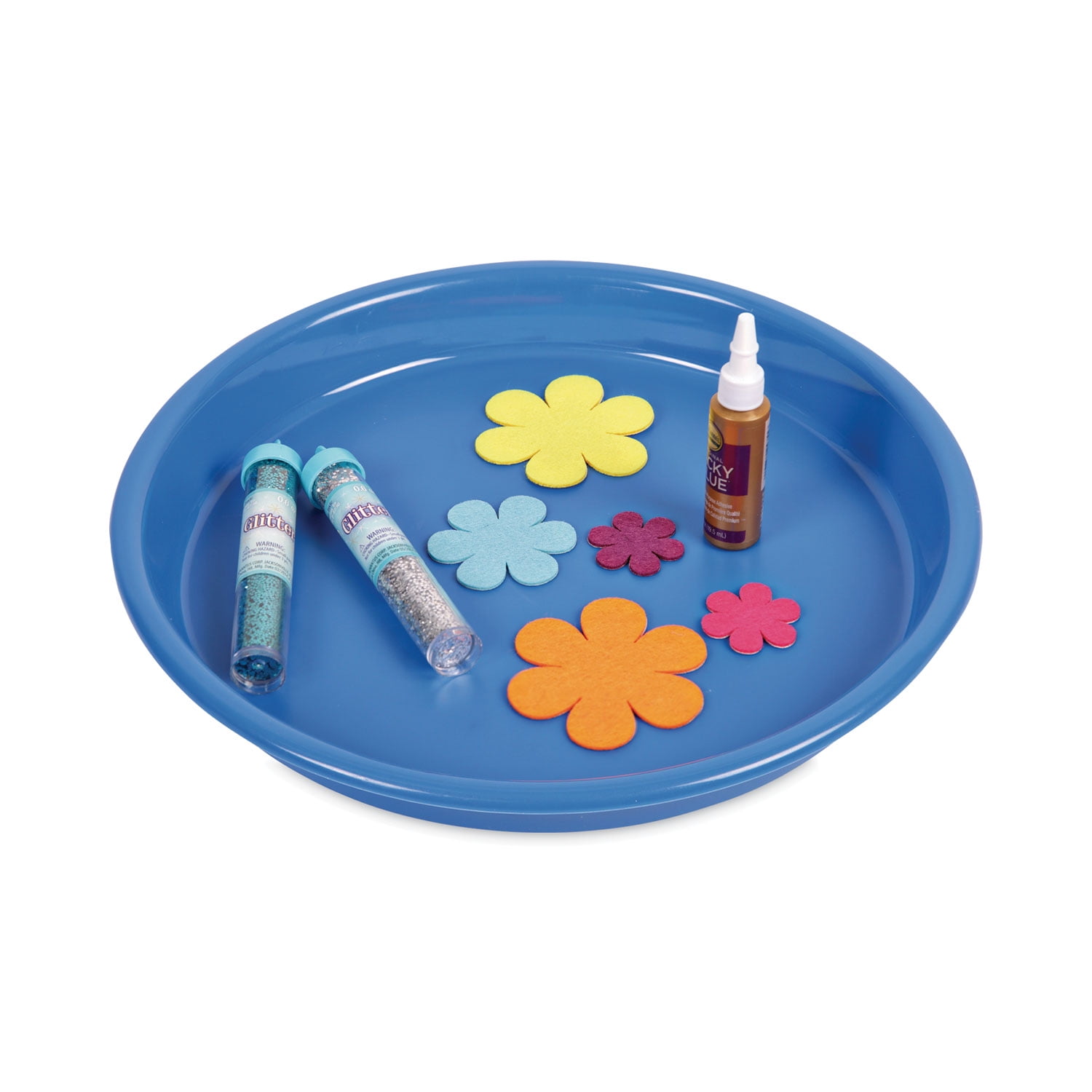 1PC deflecto Little Artist's Antimicrobial Craft Tray, 13\\" Dia., Blue ...