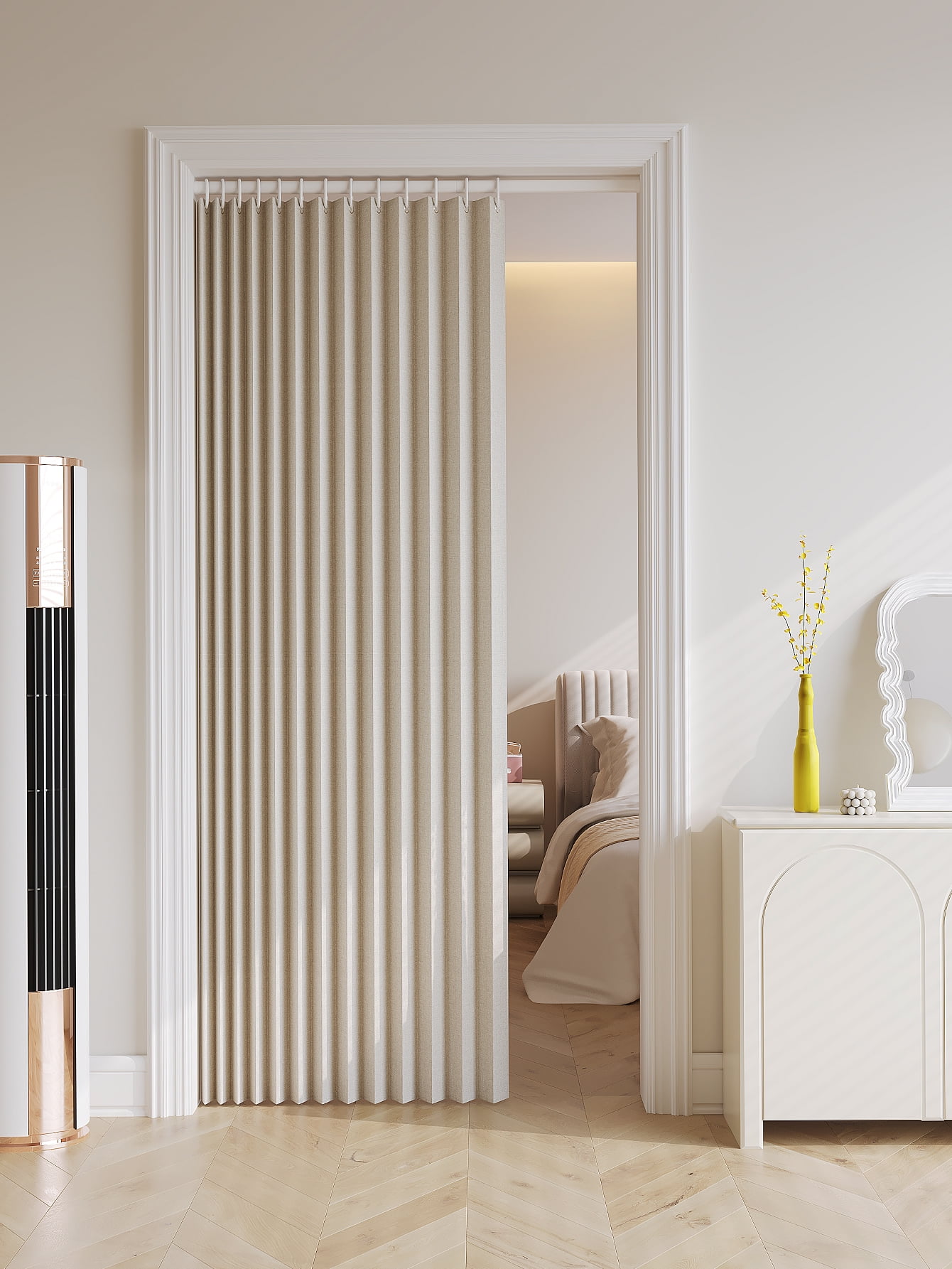 1PC folding curtain series door curtains are suitable for door ...