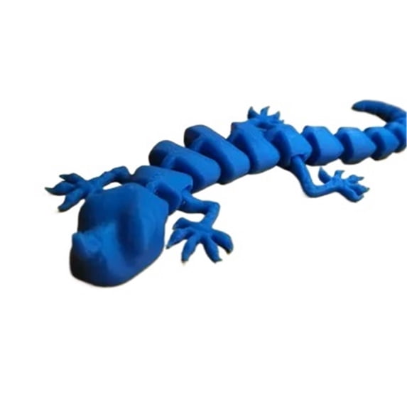 1PC movable joint lizard 3D printed ornament with horns and claws ...