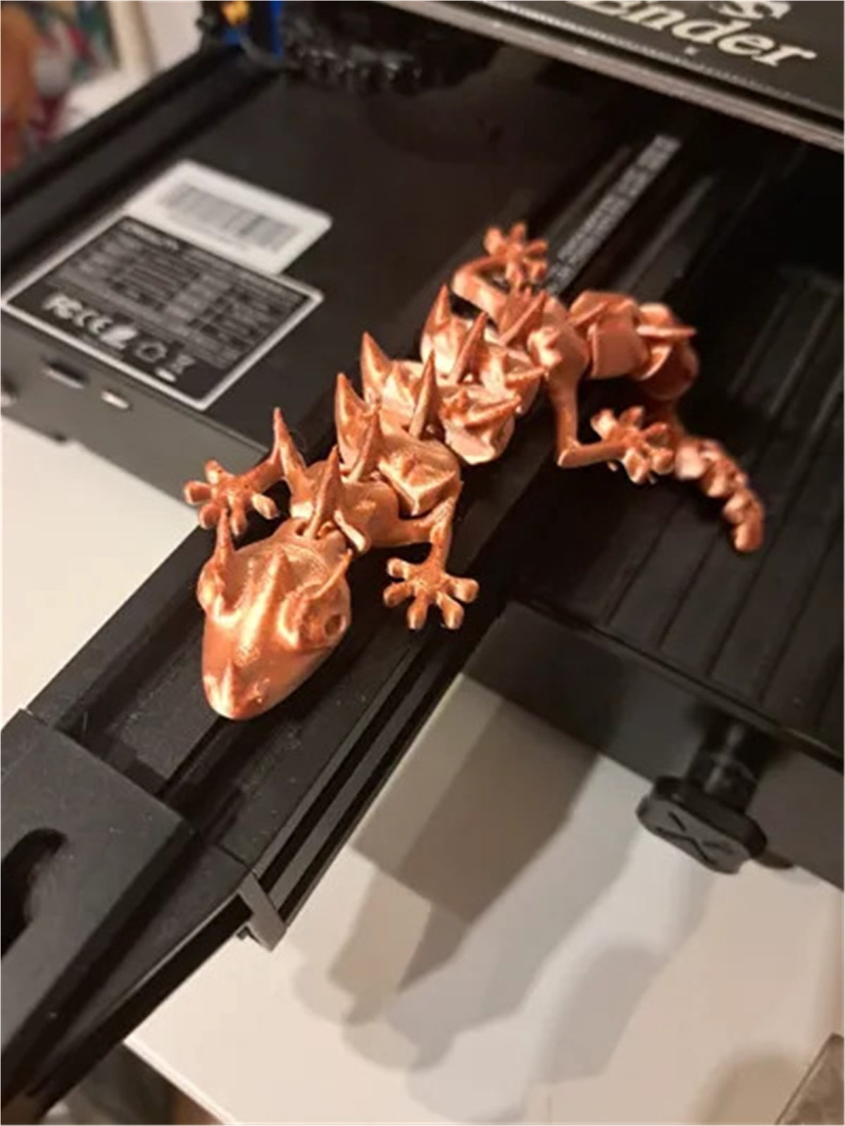 1PC spiny jointed lizard 3D printed ornament - Walmart.com
