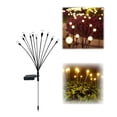 1PCS 10 Solar Powered Firefly Lights, 10 LED Outdoor Waterproof Solar ...