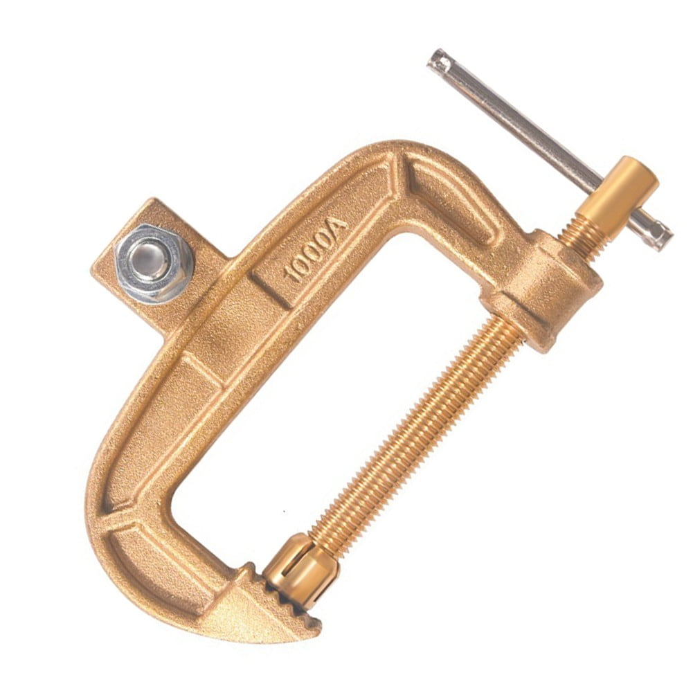 1PCS 1000A Brass G-Shape Clamp, Welding Earth Clamp C-Clamp for Welding ...