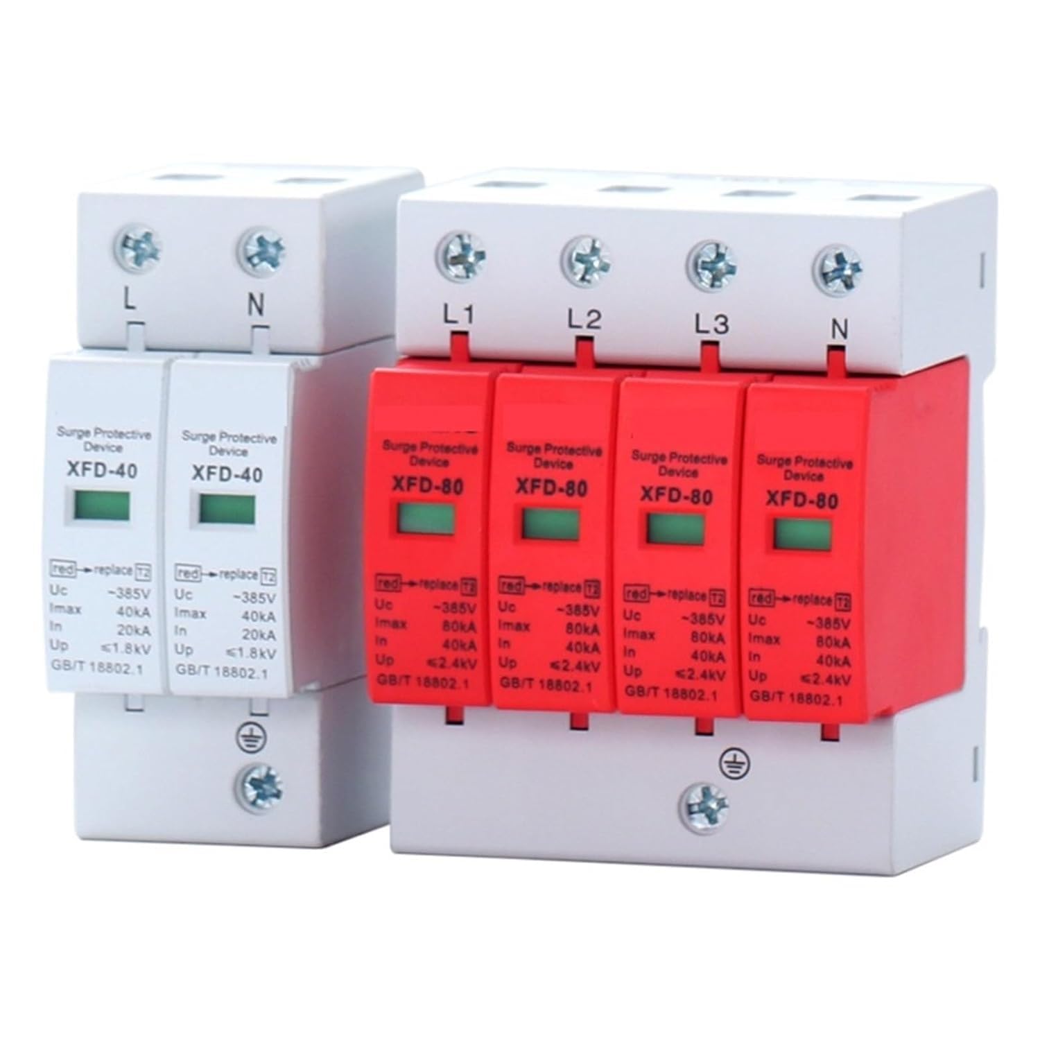 1PCS 1P 2P 3P 4P House Lightning Surge Protector Protective Low-Voltage ...