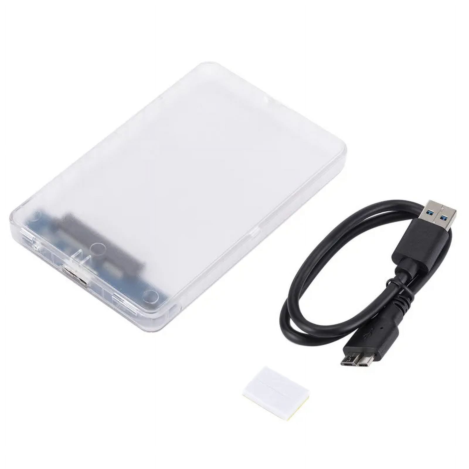 1PCS 2.5 Inch Transparent Hard Disk Box SSD Solid State Mechanical Notebook SATA Serial Port USB ...