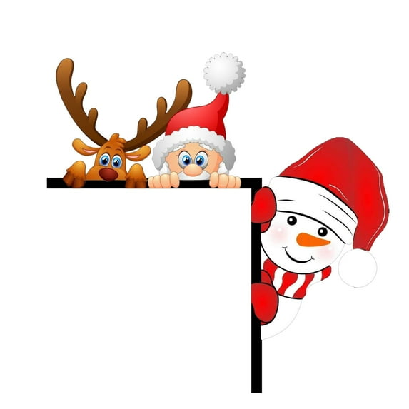 1PCS 2025 New Wood Christmas Door Toppers Decor,Christmas Door Topper ...