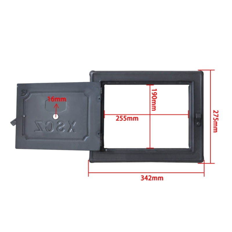 1PCS 342x275mm Chimney Access Door for Fireplace Firewood Ash Dump Wood ...