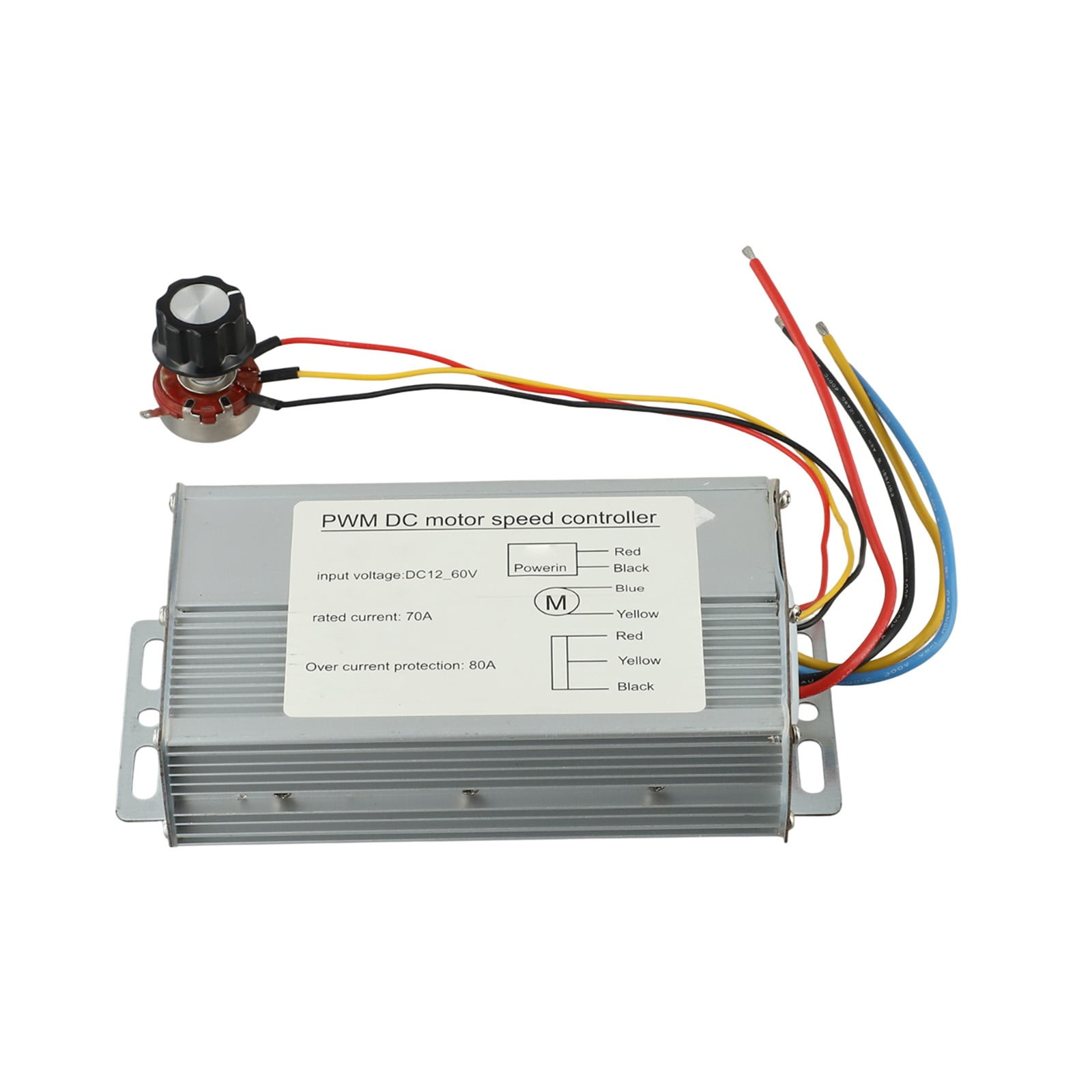 1Pcs 4000W Dc10-60V 70A For Pwm Dc Motor Speed Controller Brush Motor ...