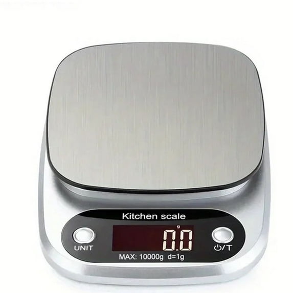 1PCS 5/10KG Stainless Steel LCD Display Food Kitchen Scale, Digital ...
