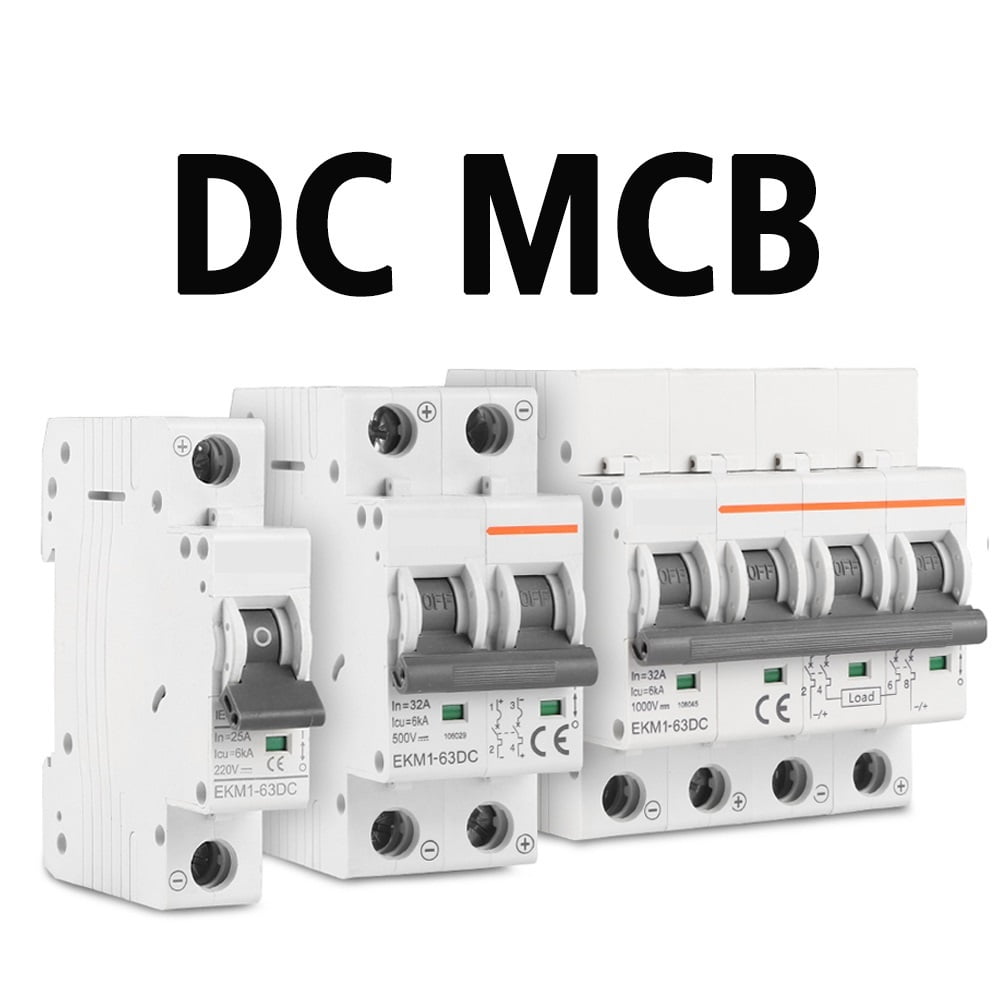 1PCS 6KA MCB 2p 4p 6KA DC Solar Photovoltaic Breaker 500V 1000V DC ...