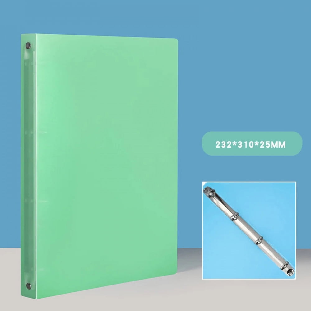 1PCS A4 Perforated Folder Candy-Colored Transparent O-shaped 2-hole, 3 ...