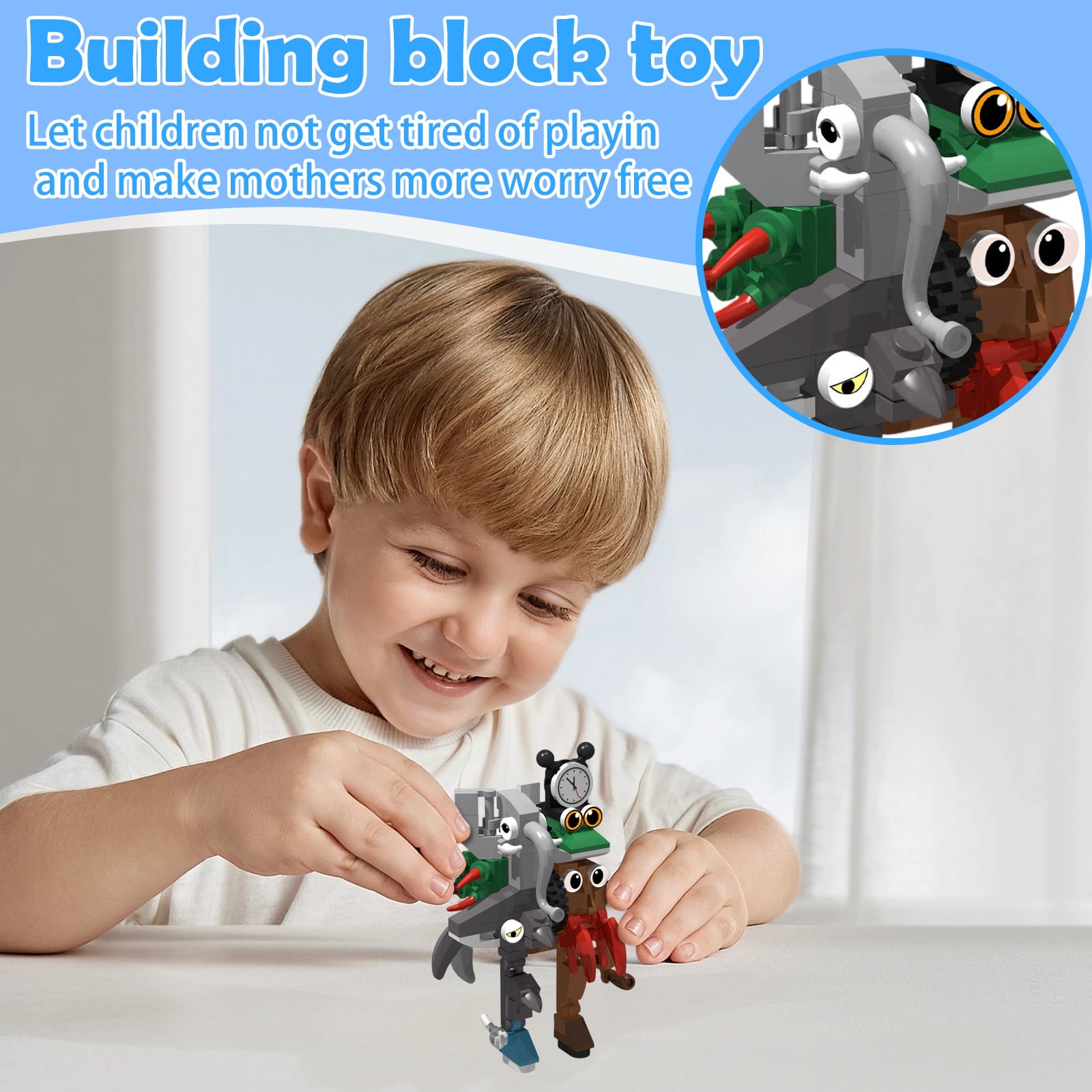 1PCS AI Italian Brainrot Building Blocks Minifigure Set 4.7Inch AI ...