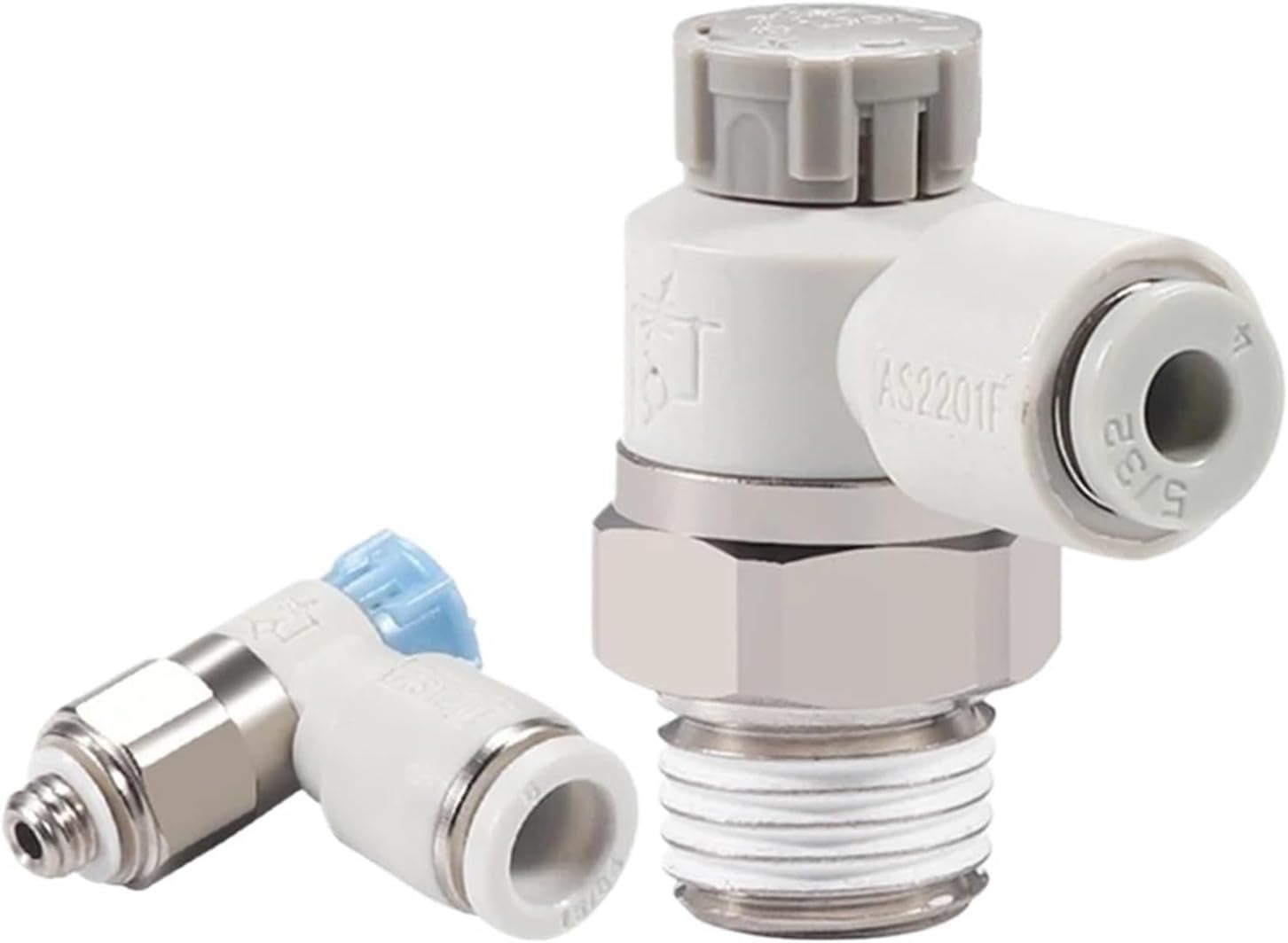 1PCS AS1201F AS2201F 3201F Speed Controller with One-touch Fitting Meter-out Throttle valve ...