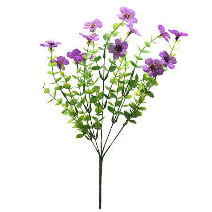 1PCS Artificial Violet Flowers, Bundles Fake Flowers Plant, UV ...
