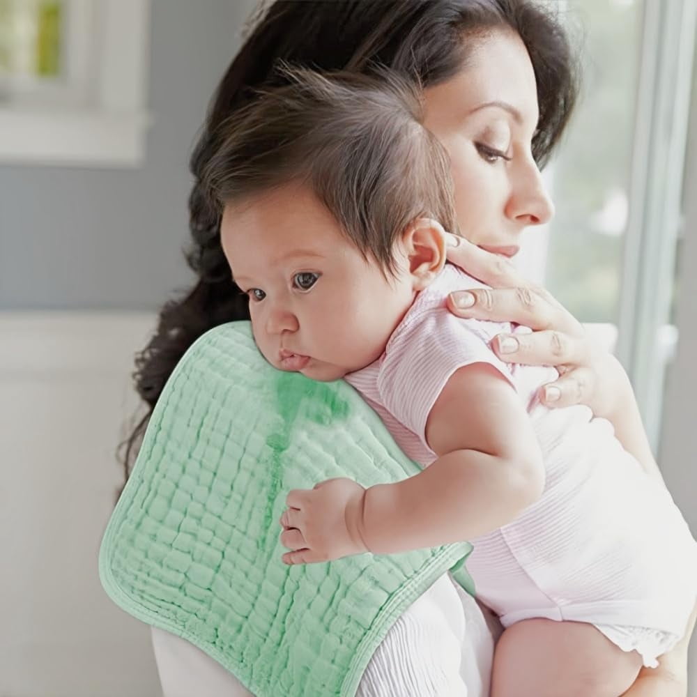 1PCS Baby Burp Cloths, Baby Burp Cloths Set, 100% Cotton Extra Soft ...