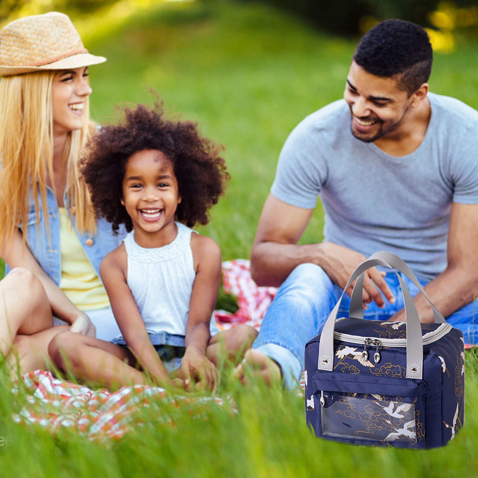 1PCS Bento Bag Insulated Lunch Bag Portable Lunch Bag For Office, Work ...