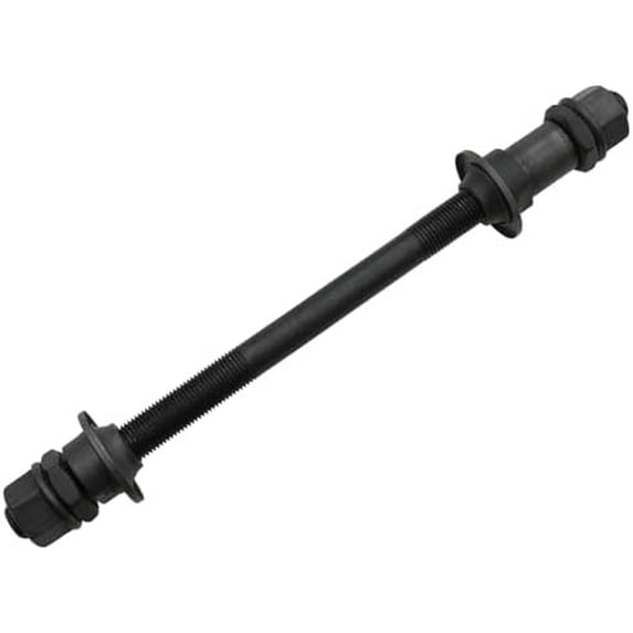 1PCS Bike Axle 180mm/7.1in Bicycle Multiple Speed Rear Hub Axle 3/8 Inch Black Bike Axle ...