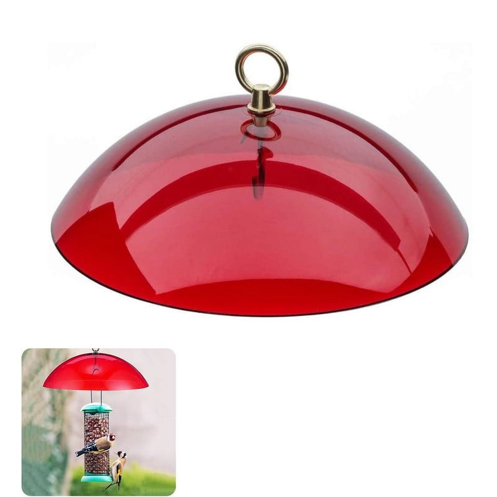 1PCS Bird Feeder Cover, Bird Feeder Cover, Clear Round Protective Dome ...