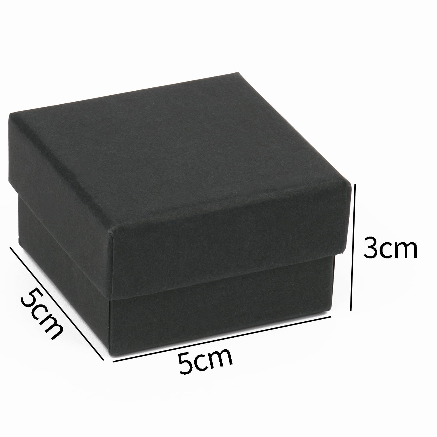 1PCS Black Square Jewelry Display Gifts Box Organizer Engagement for ...