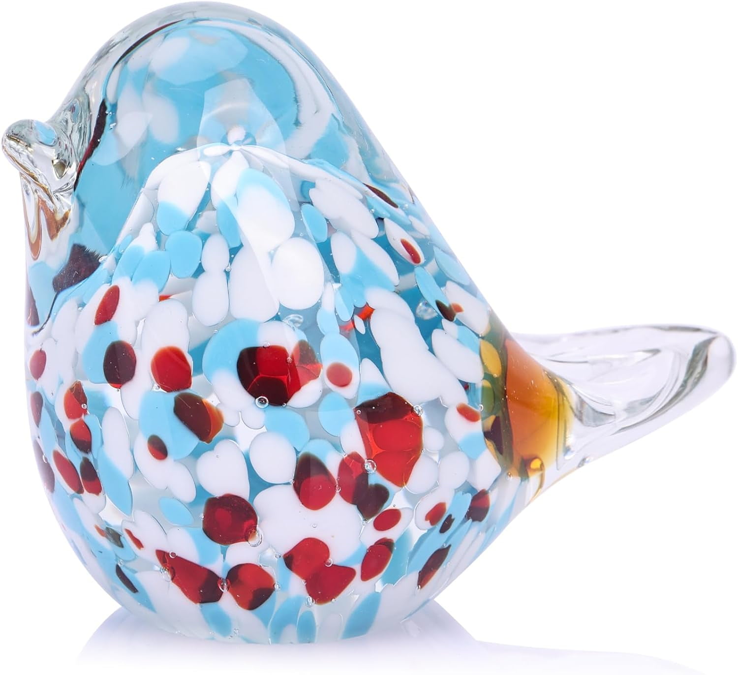 1PCS Blue Bird Glass Figurines Crystal Birds, Animal Figurines, Blown ...