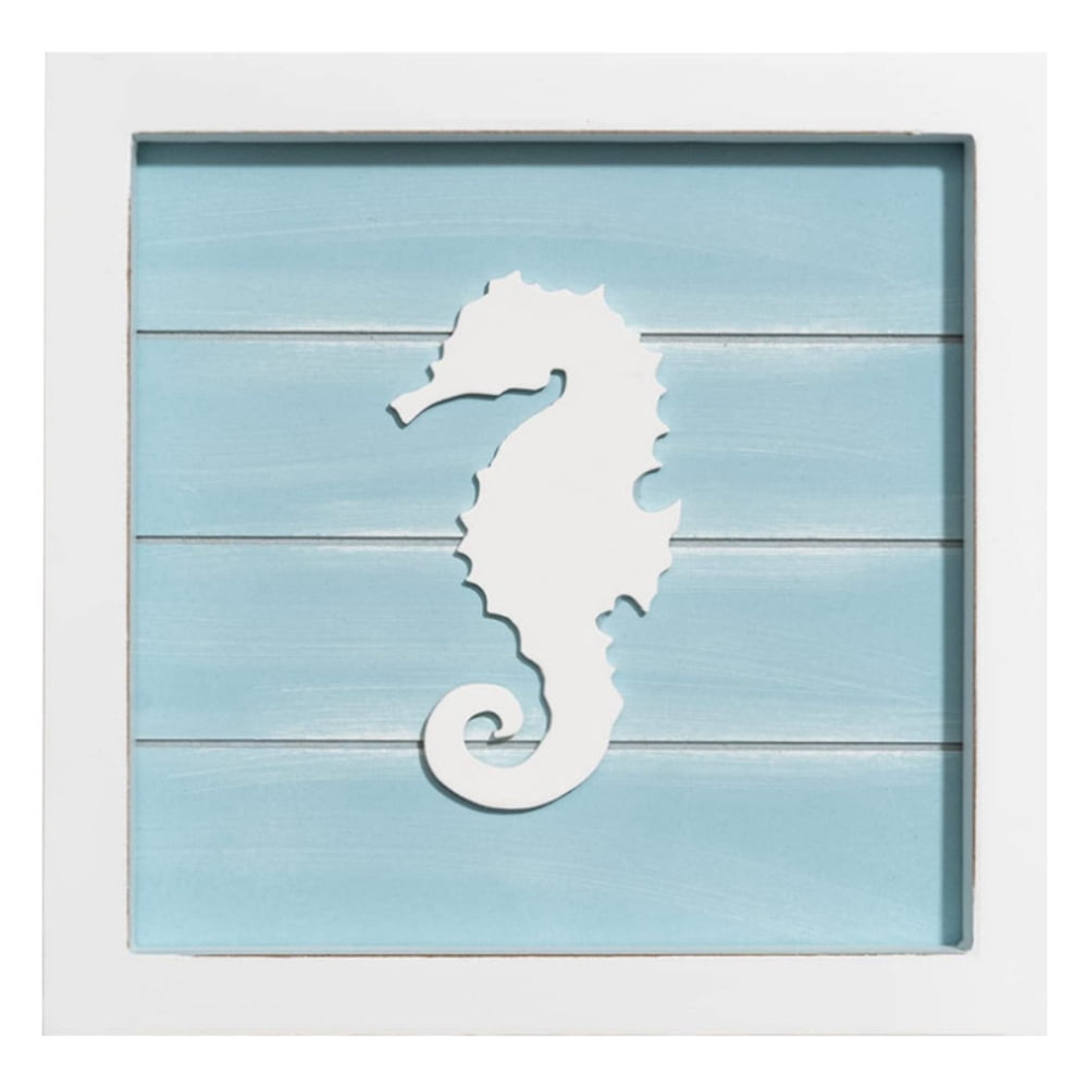 1PCS Blue Seashells and Starfish Coastal 3D Wall Art, Beach Wall Decor ...