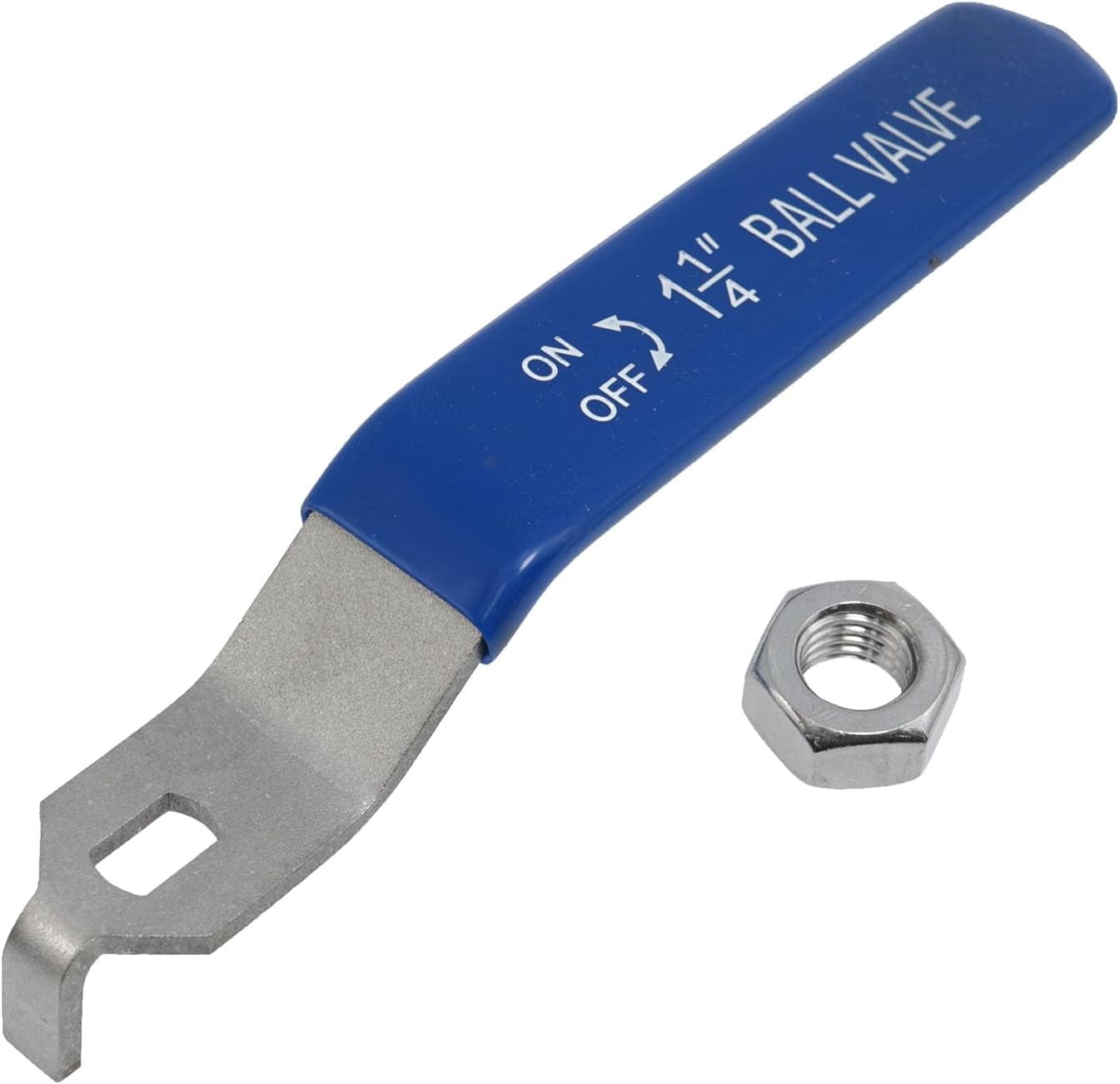 1PCS Blue Stainless Steel Water Valve Handles DN32 Ball Handle with nut ...