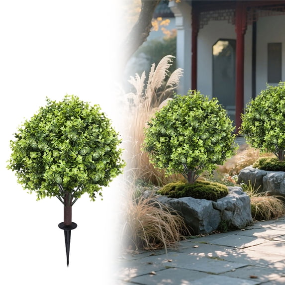 1PCS Boxwood Balls for Outdoor Planters Topiary, Artificial Topiary ...