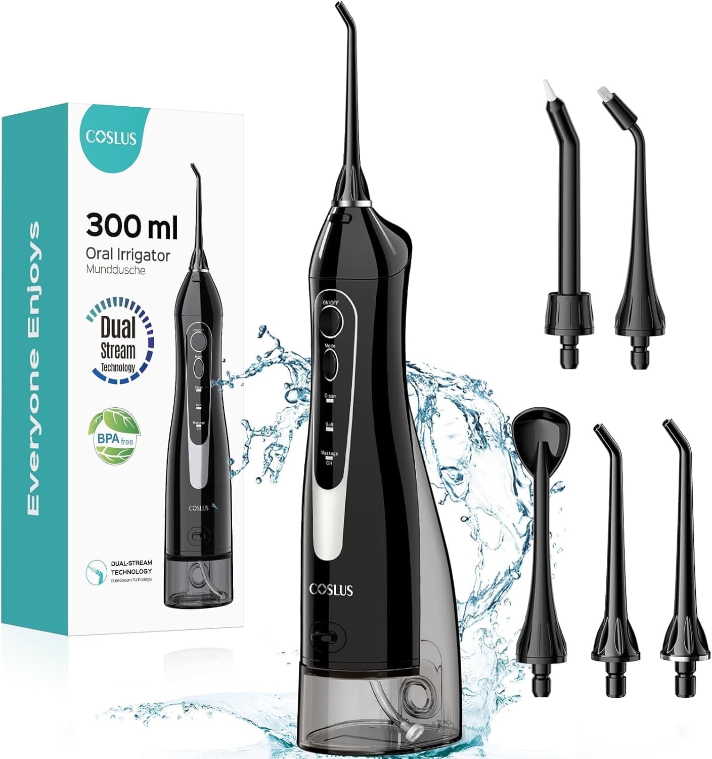 1PCS COSLUS Water Dental Flosser Teeth Pick: Portable Cordless Oral ...