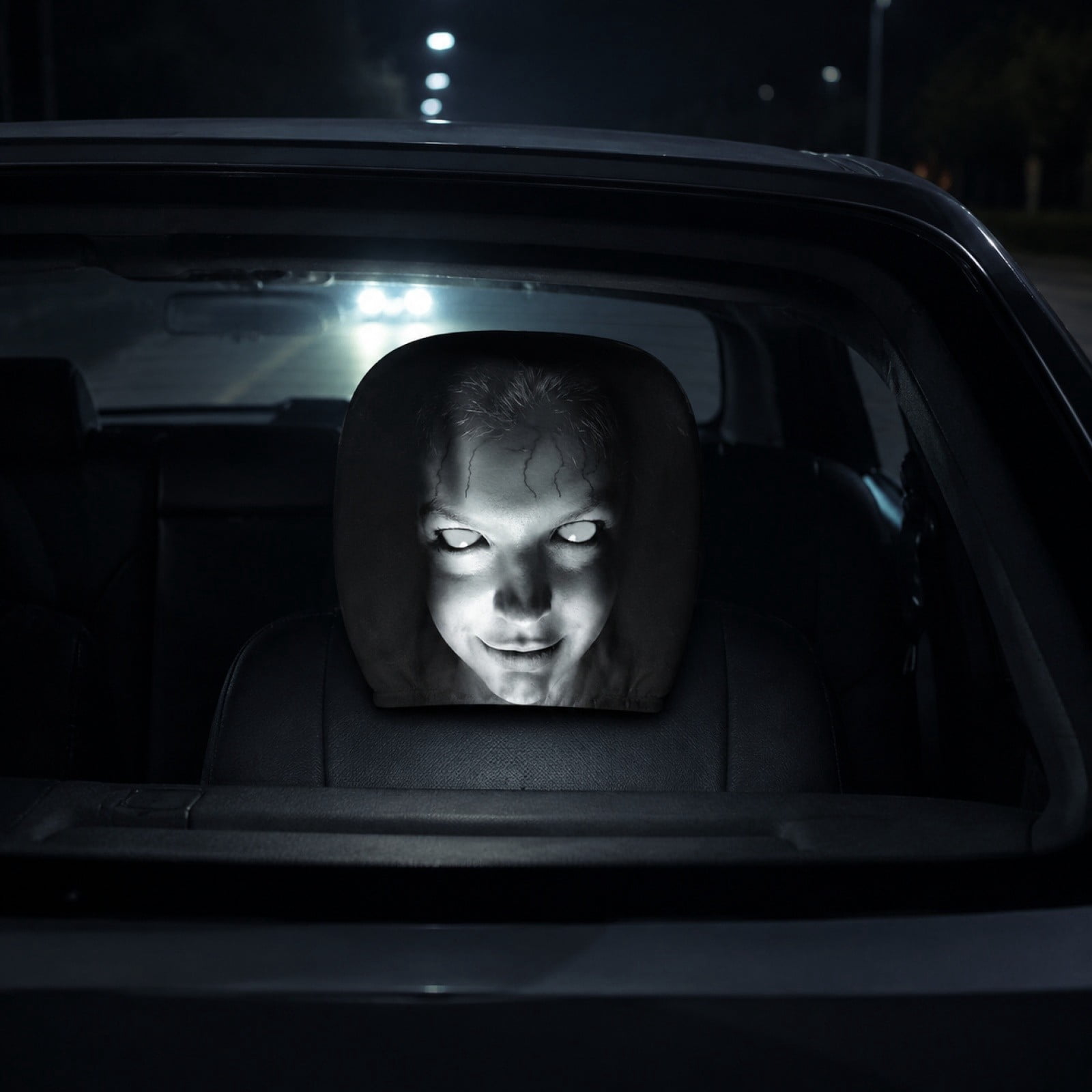 1PCS Car Headrest Covers, Soft Polyester Fabric with Funny Cartoon ...