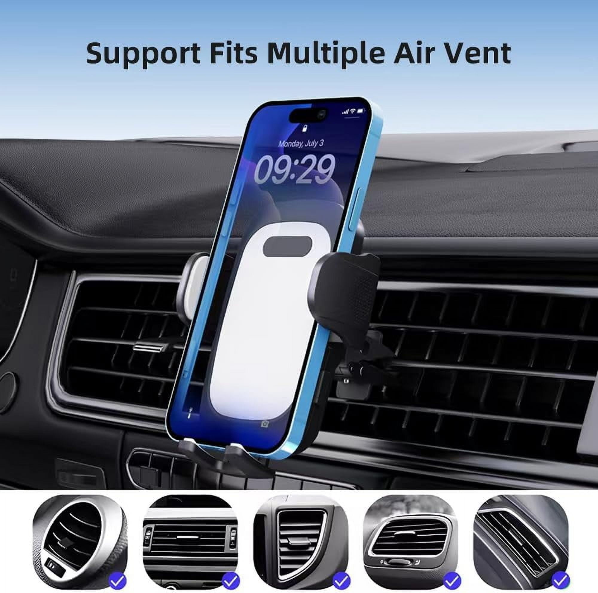 1PCS Car Phone Mount，Air Vent Cellphone Holder Cradle，Super Strong ...