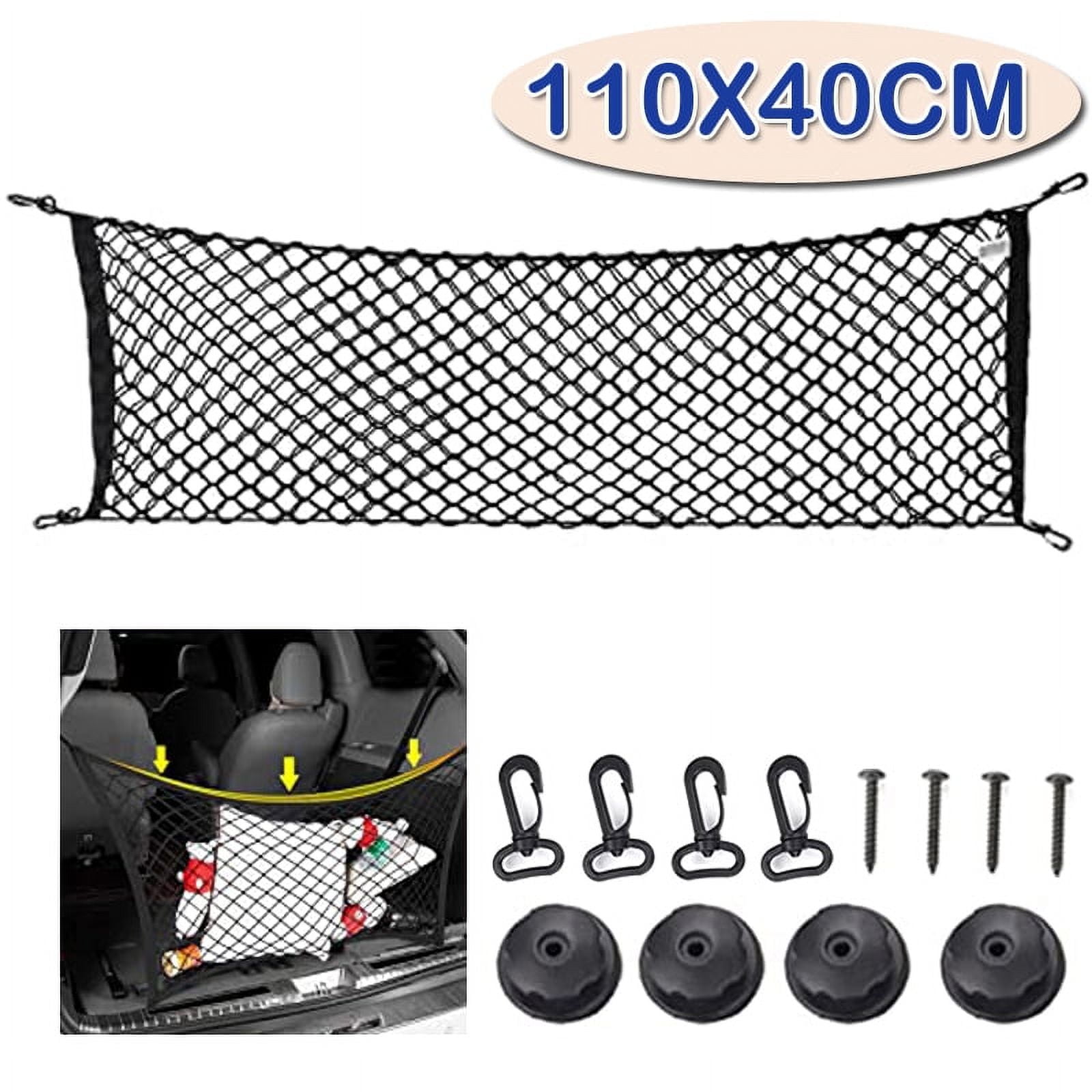 1PCS Car Rear Cargo Net,Universal Adjustable Elastic Trunk Cargo ...