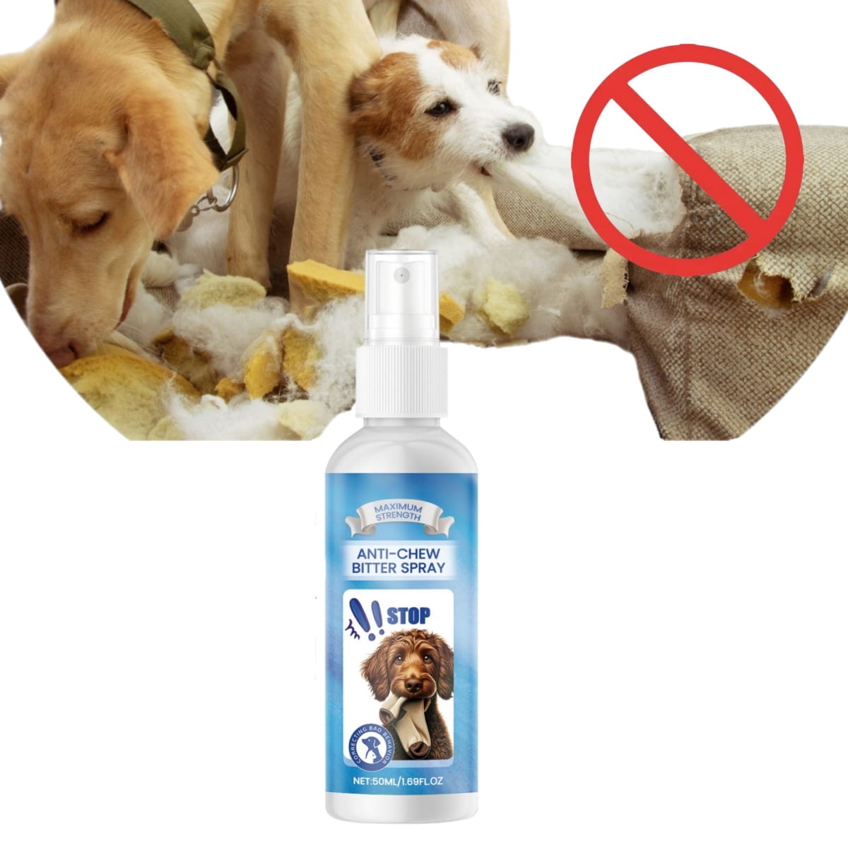 1PCS No Chew Spray for Dogs, 50ML Bitter Apple Spray for Dogs to Stop ...