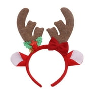 Christmas Headbands, Fancy Elf Reindeer Antlers Xmas Tree Bells Santa ...