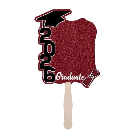 1PCS Class of 2026 Graduation Fan Set Big Head Cutout Double Sided ...