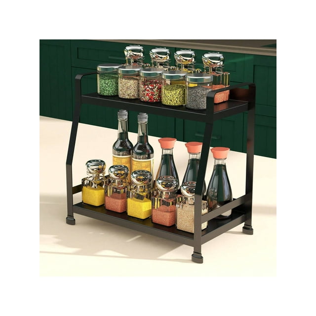1PCS Countertop Storage Rack, 2-Tier Kitchen Counter Shelf, Desktop ...