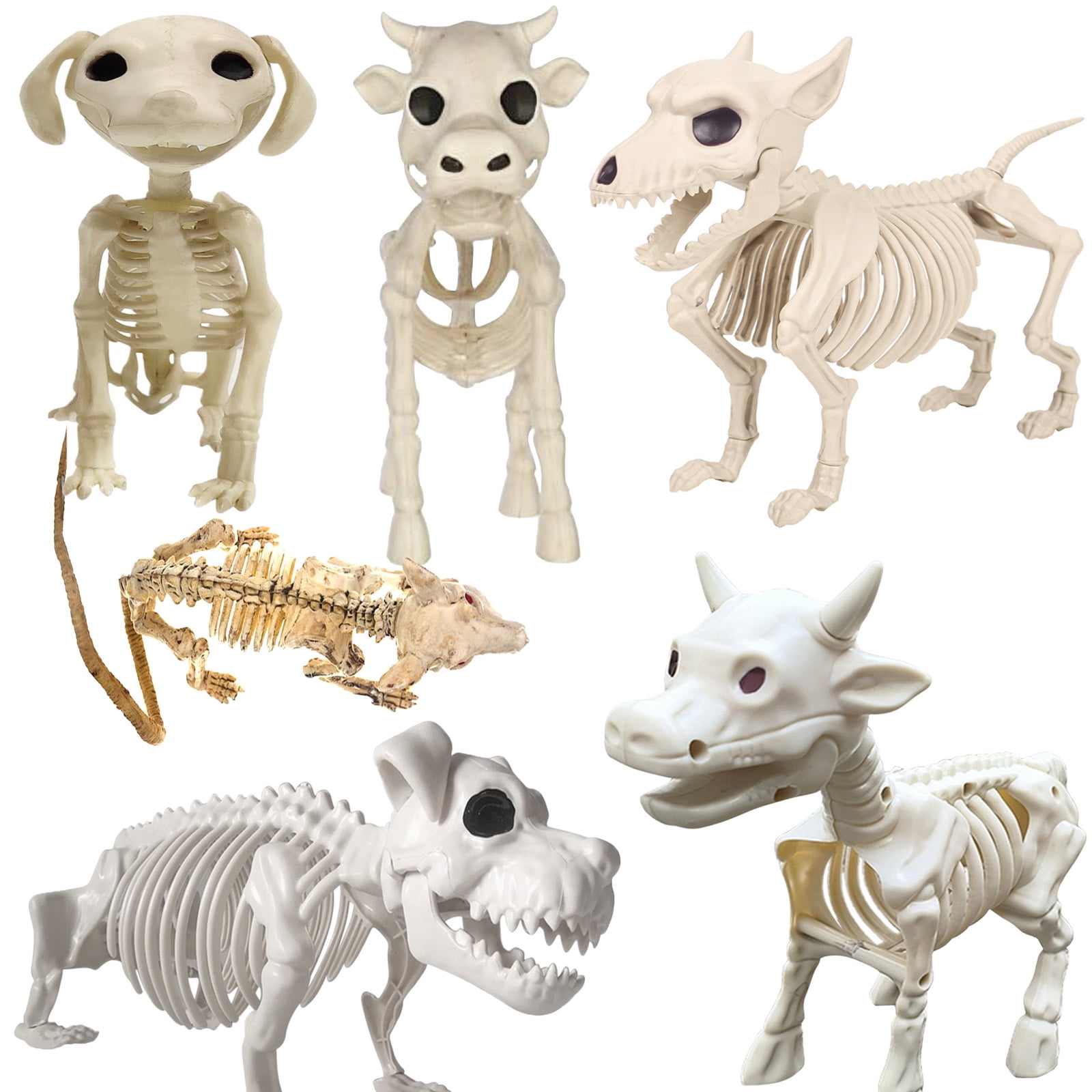 1PCS Cow Skeleton Halloween Decoration,2024 Animal Skeleton Gothic ...