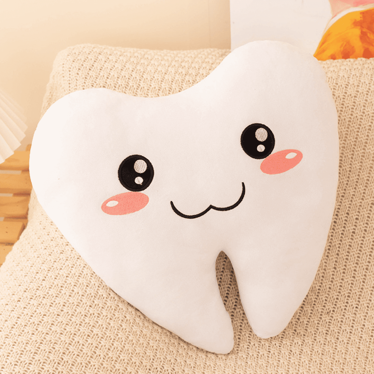 1PCS Creative Tooth Plush Pillows, Kids Love Teeth Plush Toys, Great ...
