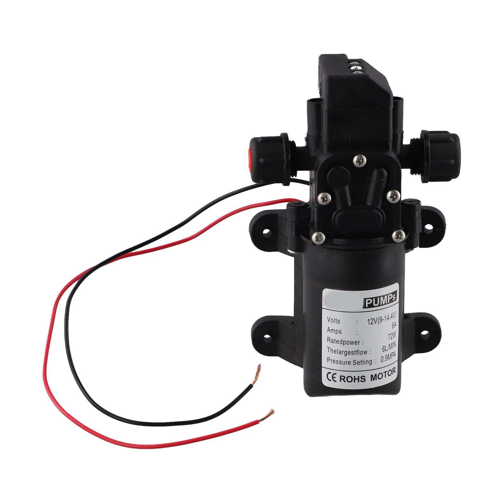 1PCS DC 12V Diaphragm Water Pump,72W Fresh Water Pump,Self Priming ...