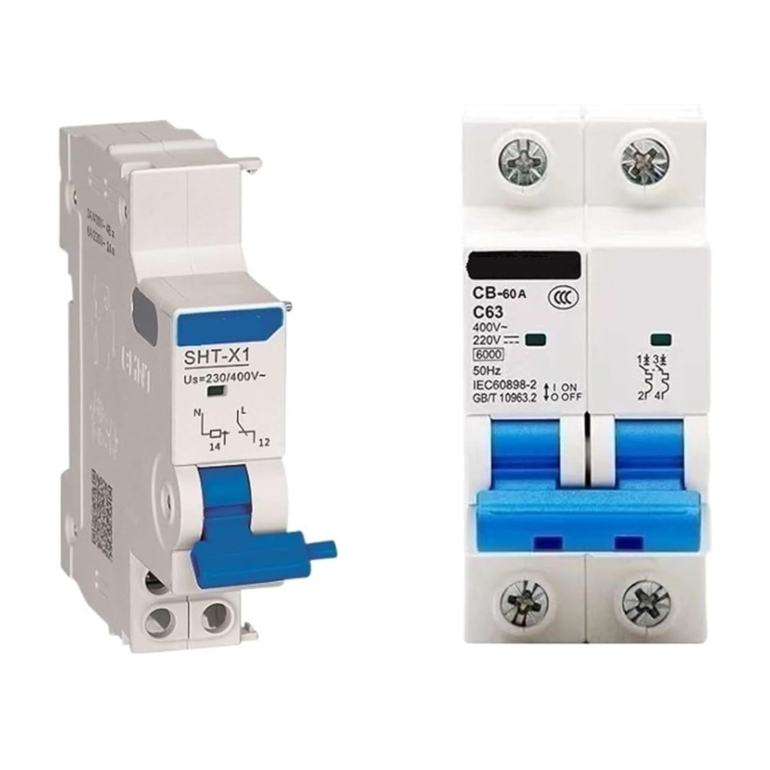 1PCS DC Miniature Circuit Breaker with shunt Release Solar photovoltaic ...