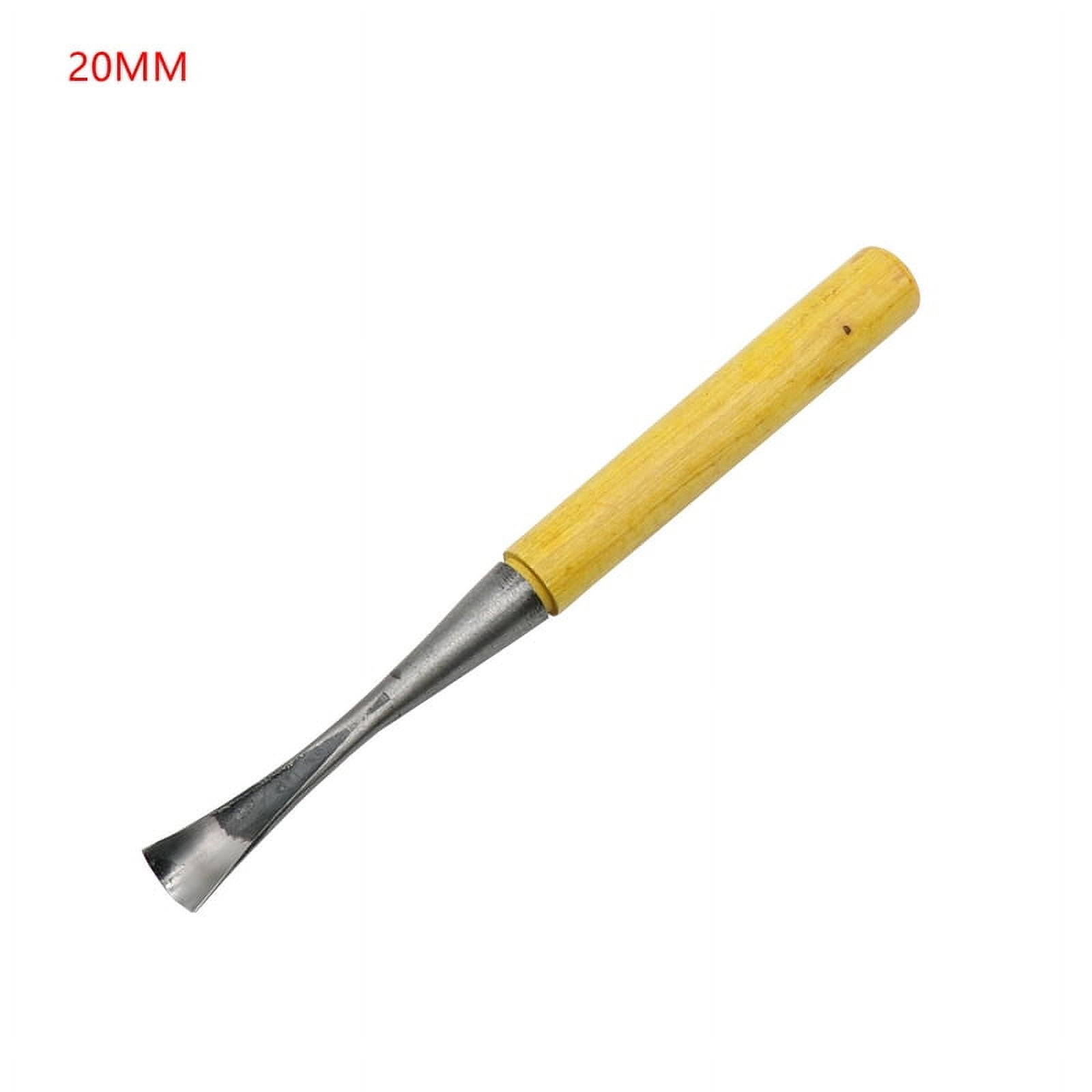 1PCS Deep Round Carving Chisel Hardwood Handle Round Shank Carving Chisels Woodworking Hobby ...