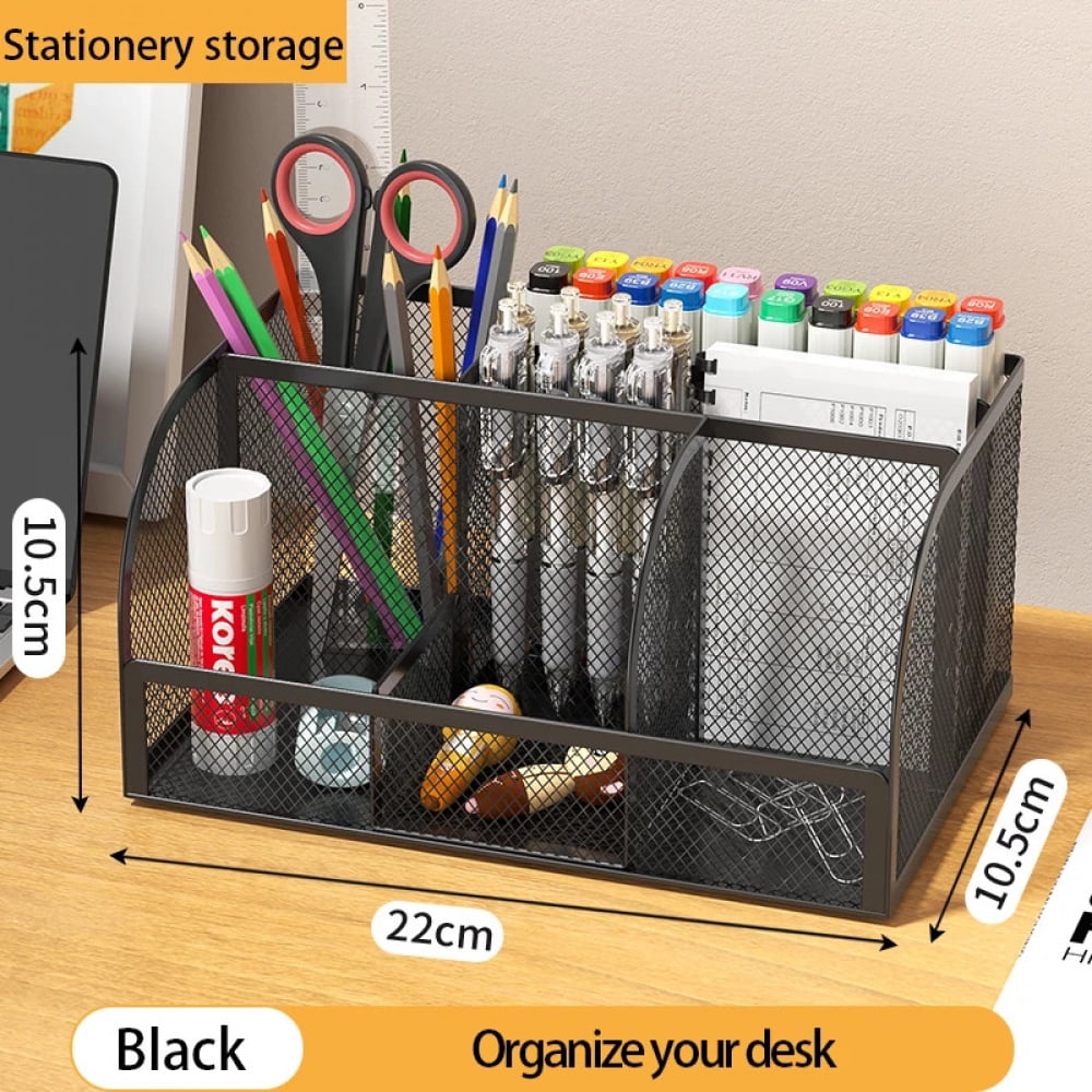 1PCS Desk Organizer Pen Holder MeshPencil Holder Large capacity ...